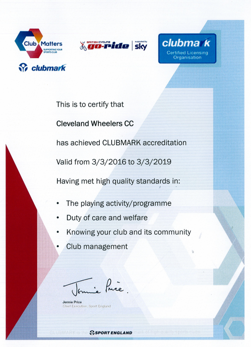 Clubmark – Cleveland Wheelers